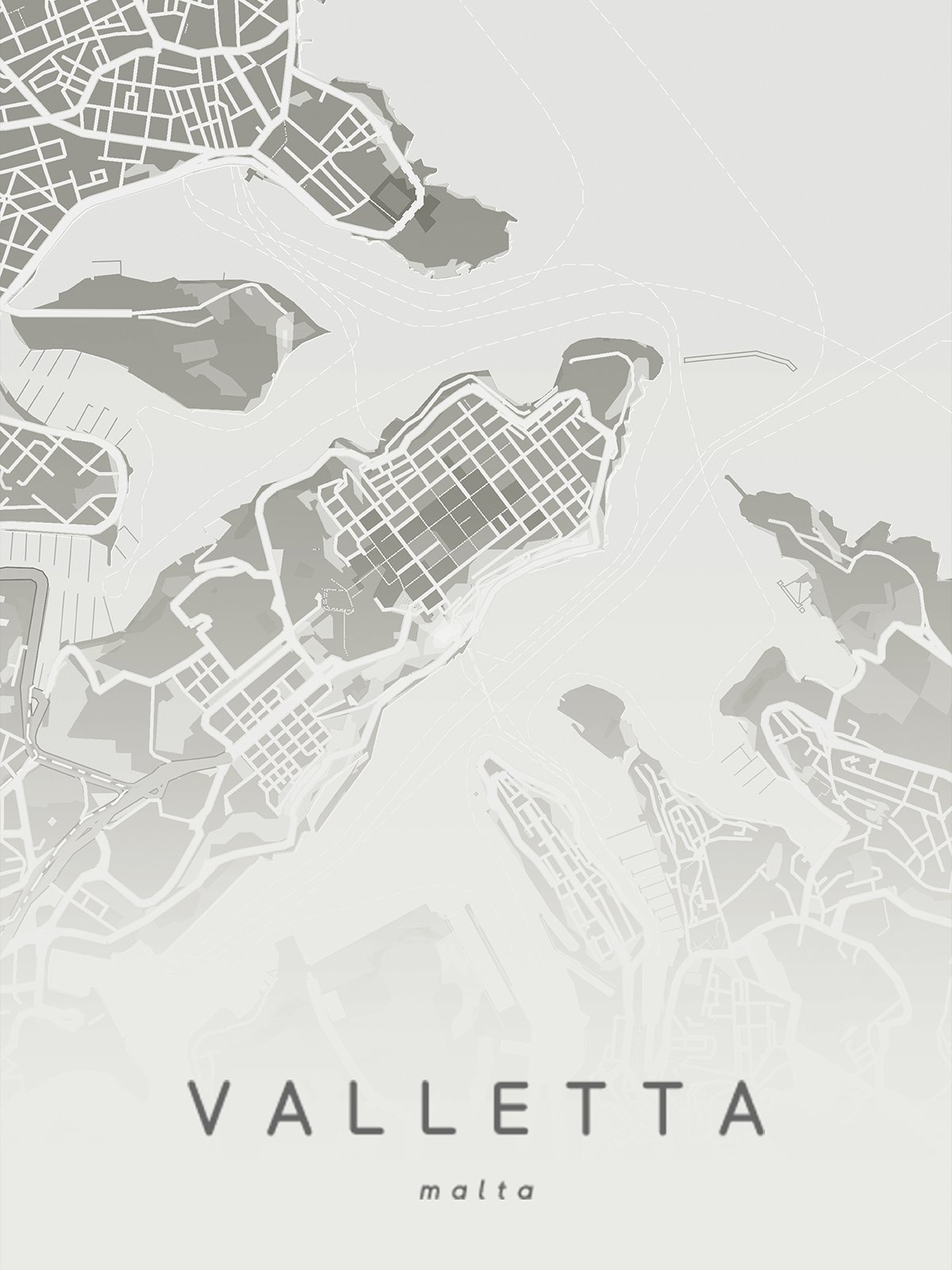 Map of Valletta - nestarthome
